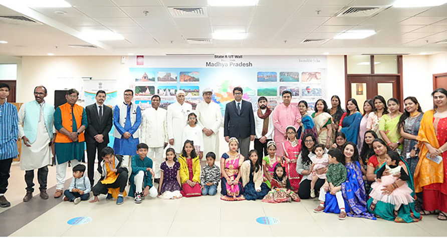 Inauguration of Madhya Pradesh Tourism and ODOP Walls at Indian Embassy ...